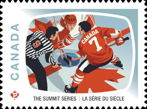 Timbre: First Canada-Soviet Union Hockey Series, 50 Years (CanadaMi:CA ...