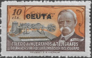 Stamp: David Edward Hughes: 90th Anniversary of the Body Foundation ...