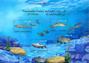 Stamp: Freshwater Fish of Oman (Oman(Freshwater Fish of Oman (2022)) Mi ...