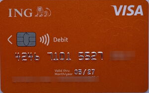 Bank Card: VISA Debit - ING Bank (ING Bank Śląski SA, PolandCol:PL-VI ...