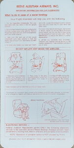 Safety Card: L.188 Electra - N1968R (Reeve Aleutian Airways, United ...