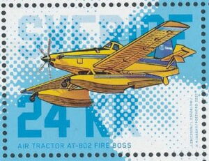 Stamp: Air Tractor AT-802 Fire Boss (Sweden(Firefighting Aircraft (2021 ...