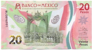 Banknote: 20 Pesos (Mexico(2021-2022 "Bicentennial of Independence ...