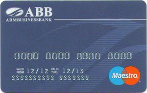 Tarjeta de Banco: Maestro (Armbusinessbank, ArmeniaCol:AM-MS-0001