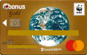 Bank Card: Gold - WWF (Garanti Bankası, Türkiye (Turkey)Col:TR-MC-0579