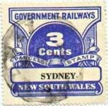 Stamp: NSW Railways 3c (Australia: Private Post Offices(New South Wales ...