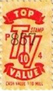 Stamp: Top Value TV 1 perforate (United States of America: Cinderella ...