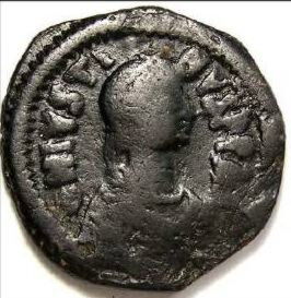 Moeda: ½ Follis (Império Bizantino(0518~0527 - 14th Emperor Justin I ...