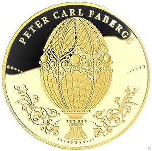 Münze: 2.50 Dollars (Peter Carl Faberge 175th Birth Anniversary) (Niue ...
