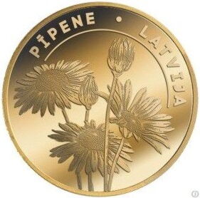 Coin: 2.50 Dollars (Latvian National Symbols - Daisy) (Niue(Numismatic ...