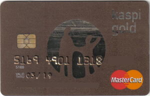 Bank Card: Kaspi GOLD (Kaspi Bank, KazakhstanCol:KZ-MC-0012.05