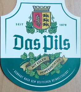 Drink Label: Das Pils (Dinkelacker-Schwaben Bräu, Germany, Federal ...