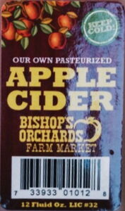 Drink Label: Bishops Orchards Apple (Bishops Orchards Farm Market ...