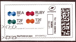 Stamp: BEA Ruby T2F (France: Personalized Stamps(MonTimbrEnLigne ...