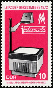 Stamp: Overhead Projector Polylux (Germany, Democratic Republic (DDR ...