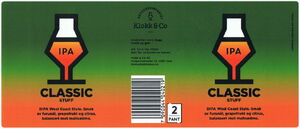 Drink Label: Ipa Classic Stuff (Klokk & Co AS, NorwayCol:NO-BEER-000818
