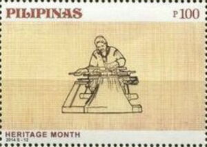 Stamp: Traditional Filipino Textiles (Philippines(National Heritage ...