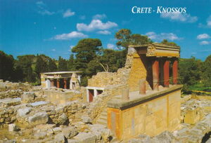 Postcard: Crete - Knossos (Greece(Knossos (Heraklion)) Col:GR-002436,PC ...