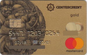 Bank Card: Centercredit Gold. Archer (Bank Center Credit, KazakhstanCol ...
