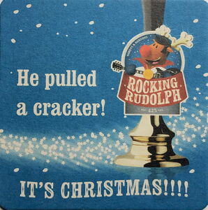 Beer Coaster: Rocking Rudolph (Hardys & Hansons, United Kingdom of ...