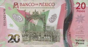 Banknote: 20 Pesos (Mexico(2021-2022 "Bicentennial of Independence ...