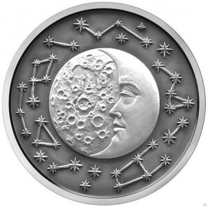 Coin: 5 Dollars (Celestial Bodies - Moon) (Niue(Numismatic Product ...