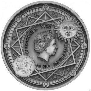Coin: 5 Dollars (Celestial Bodies - Moon) (Niue(Numismatic Product ...