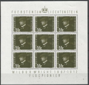 Stamp: Wilbur Wright (Liechtenstein(Airplane pioniers) Mi:LI 265KB,Zum ...