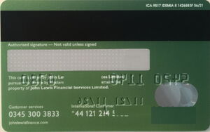 Bank Card: Partnership Card (John Lewis Financial Services Limited ...