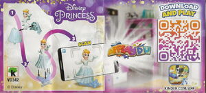 Meal Toy: Cinderella (Kinder Surprise, Europe(Kinder - Disney Princess ...