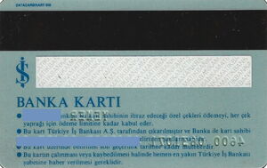 Bank Card: Bankamatik (Türkiye İş Bankası, Türkiye (Turkey)Col:TR-GM-0090