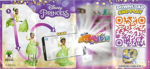 Meal Toy: Tiana (Kinder Surprise, Europe(Kinder - Disney Princess) Col ...