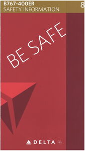 Safety Card: B767-400er (Delta Air Lines, United States of AmericaCol ...