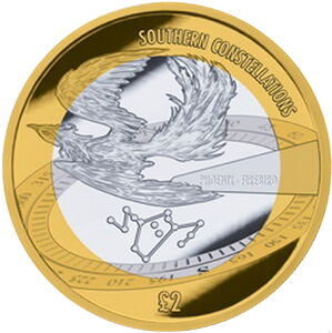 Coin: 2 Pounds (200 years of William Herschel: Southern Constellation ...