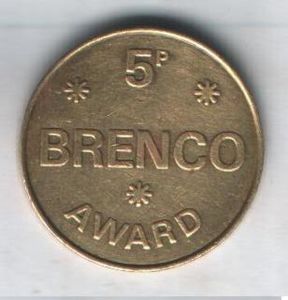 Token: Brenco Award (United Kingdom of Great Britain & Northern Ireland ...