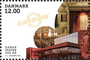 Stamp: Theater in Denmark, 300 Years (Denmark(Theater in Denmark, 300 ...