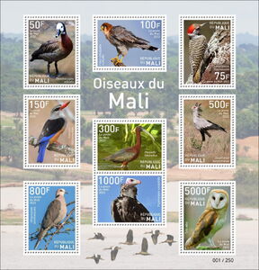 Stamp: Birds of Mali (Mali(Birds of Mali (2022)) Col:ML 2022.09.00-09