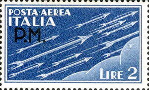 Stamp: Military Post - Arrows (Italy(Series Imperial with Overprint PM ...