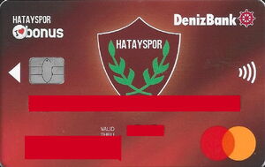 Bank Card: Denizbank, Hatayspor (Denizbank, Türkiye (Turkey)Col:TR-MC-0523