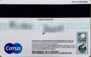 Bank Card: Maestro - OTP Bank (Otp Bank, HungaryCol:HU-MS-0032