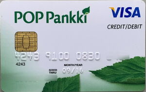 Tarjeta de Banco: VISA Credit - POP Pankki (POP Pankki, FinlandiaCol:FI ...
