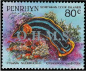 Stamp: Pyjama Nudibranch (Chromodoris quadricolor), Silver O'rprint ...