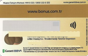 Bank Card: GS - Bonus Gold, trink (Garanti Bankası, Türkiye (Turkey)Col ...