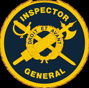 Condecoración: Army Inspector General Identification Badge (Estados ...
