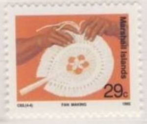 Stamp: Fan Making (Marshall Islands(Traditional Handicrafts) Mi:MH 442 ...