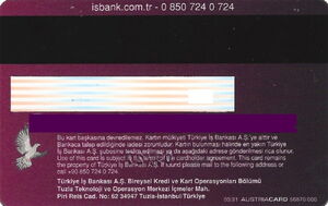 Bank Card: Maximum (Türkiye İş Bankası, Türkiye (Turkey)Col:TR-VI-0555