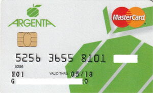 Bank Card: Argenta (Argenta Spaarbank N.V., BelgiumCol:BE-MC-0022
