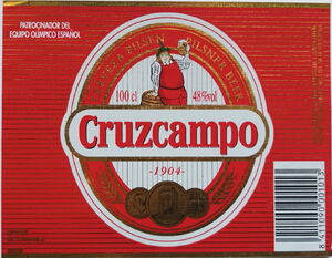 Drink Label: Cruzcampo (Grupo Cruzcampo S.A., SpainCol:ES-BEER-002986