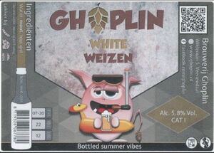 Drink Label: Ghoplin White Weizen (Brouwerij Ghoplin, NetherlandsCol:NL ...