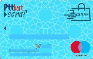 Bank Card: PTT Kart Esnaf (PTT Bank, Türkiye (Turkey)Col:TR-MS-0137